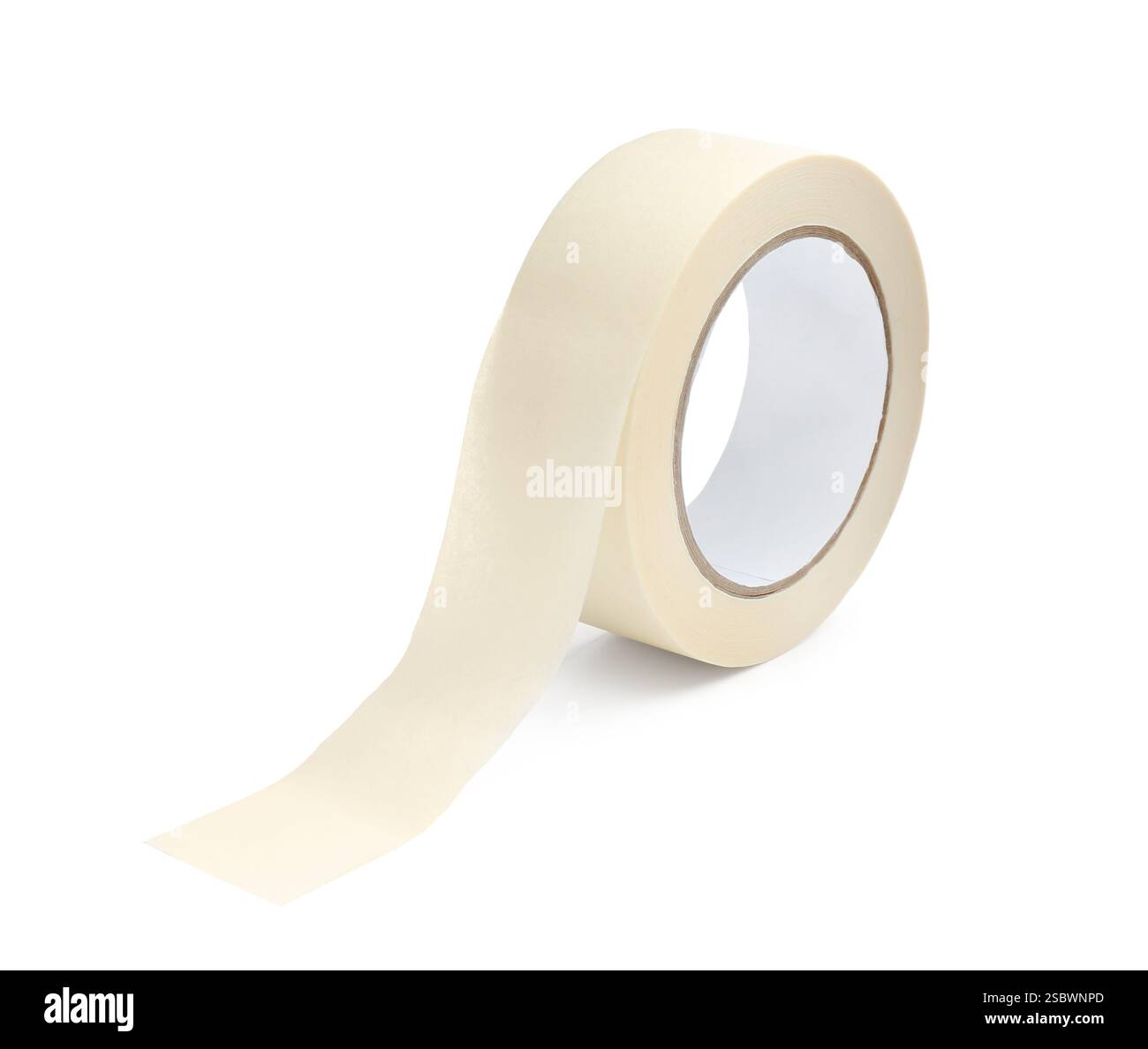 Roll of masking tape isolated on white Stock Photo - Alamy