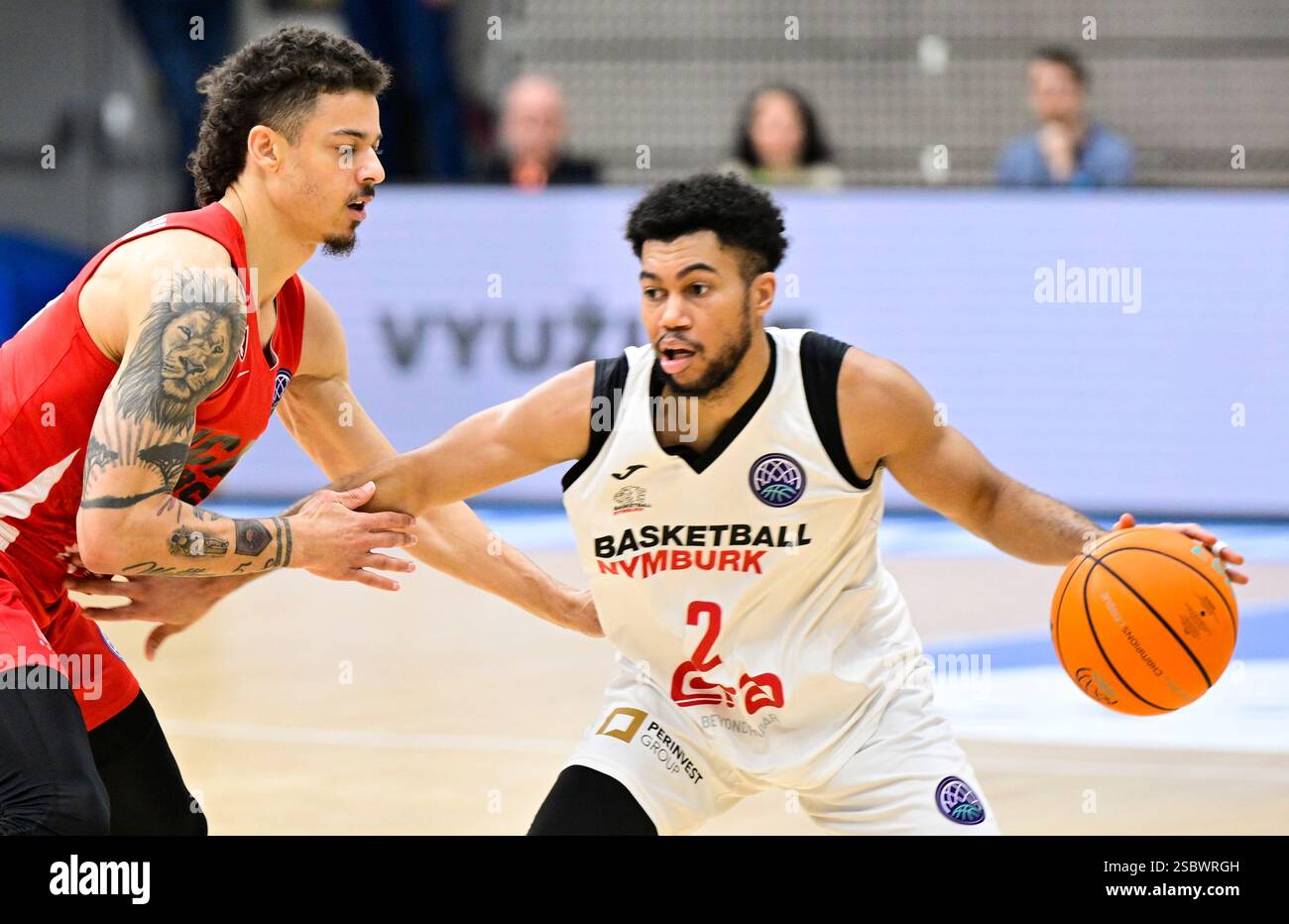 Prague, Czech Republic. 04th Feb, 2025. From left Jonah Radebaugh of ...