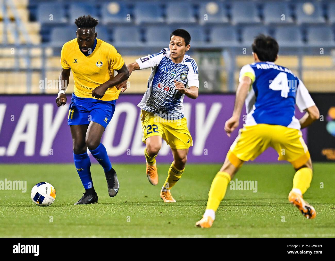 AFC CHAMPIONS LEAGUE ELITE, AL GHARAFA SC QTR v PAKHTAKOR UZB Ohan Boli ...