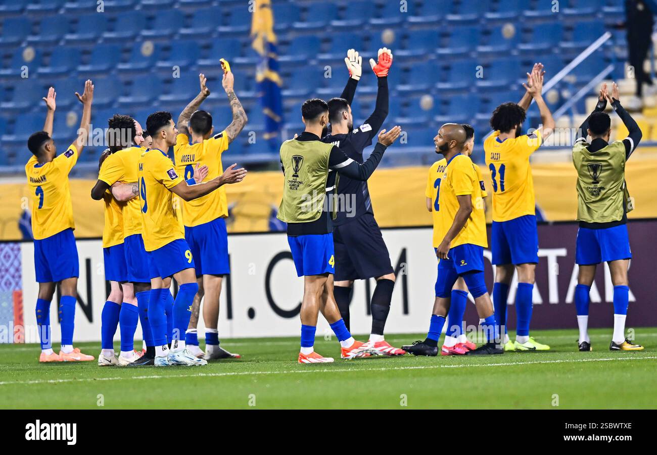 AFC CHAMPIONS LEAGUE ELITE, AL GHARAFA SC QTR v PAKHTAKOR UZB Players ...