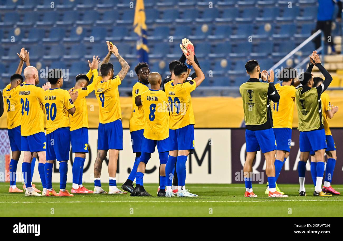 AFC CHAMPIONS LEAGUE ELITE, AL GHARAFA SC QTR v PAKHTAKOR UZB Players ...
