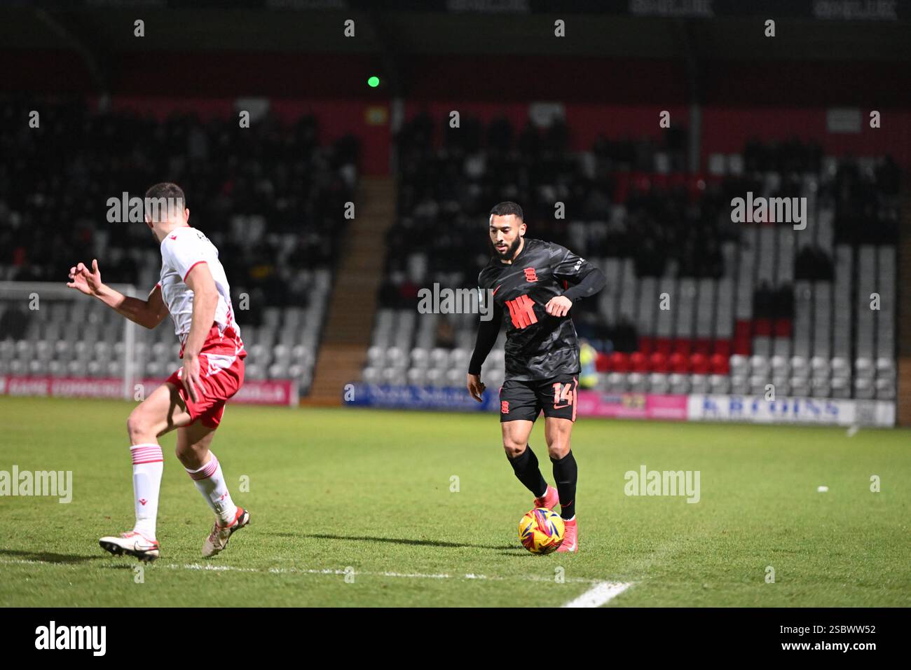 Birmingham City Midfielder Keshi Anderson (14) moves forwarding the ...
