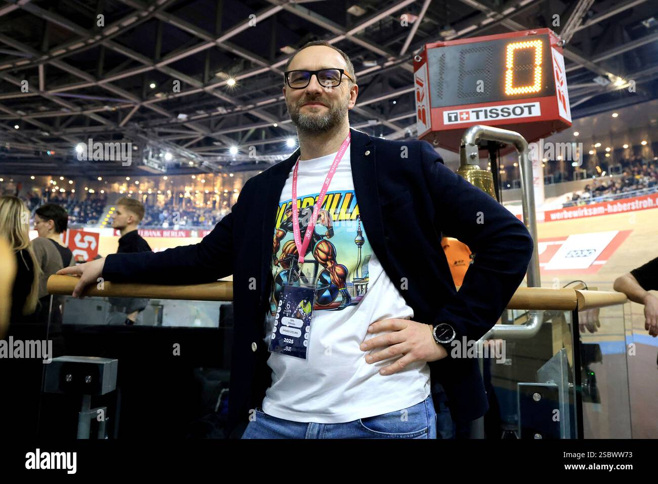 31.01.2025, Velodrom, Berlin, DEU, Sixdays Weekend 2025, im Bild Valts Miltovics, Gesch?ftsf ...