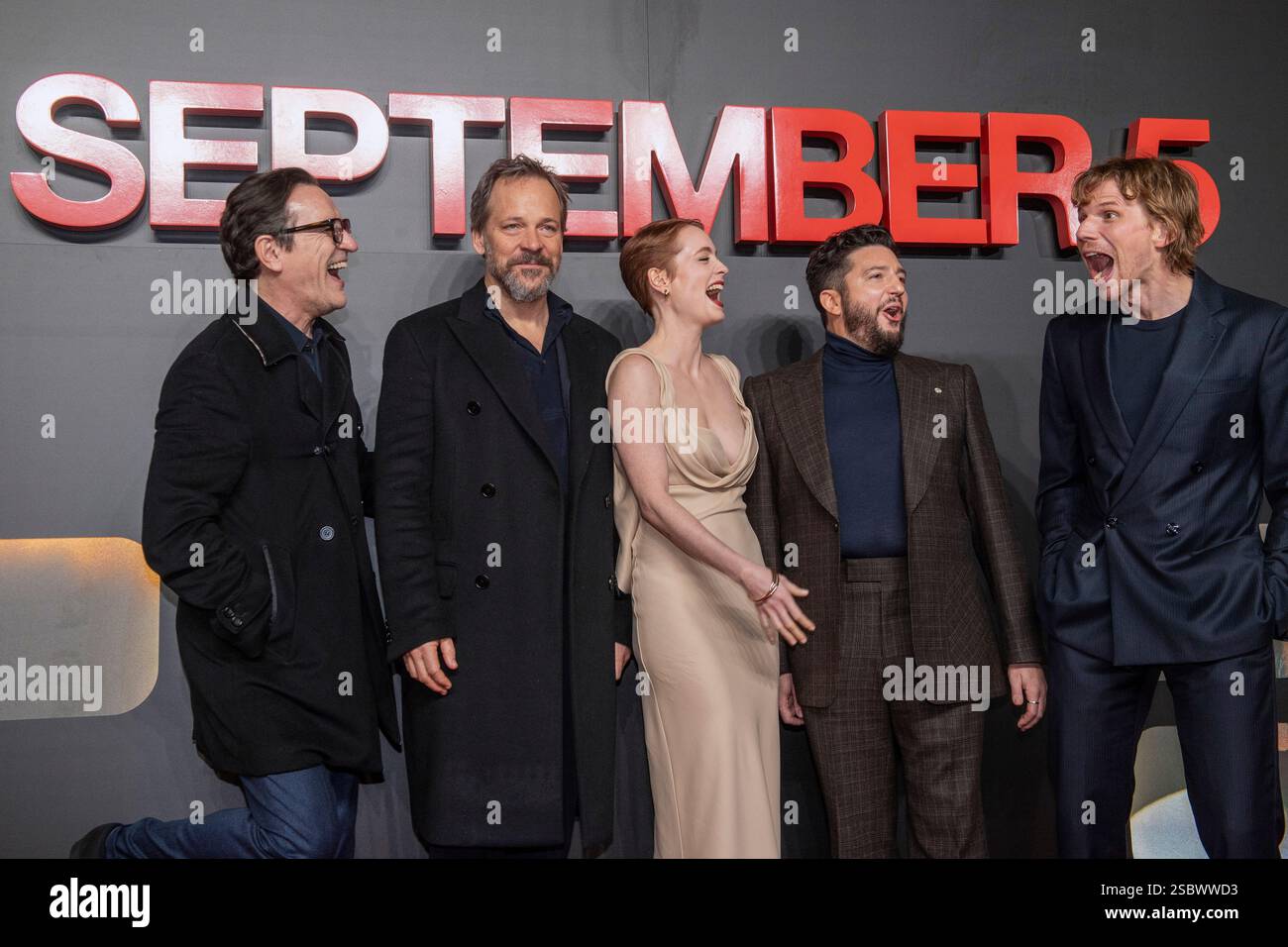 Ben Chaplin, from left, Peter Sarsgaard, Leonie Benesch, John Magaro ...