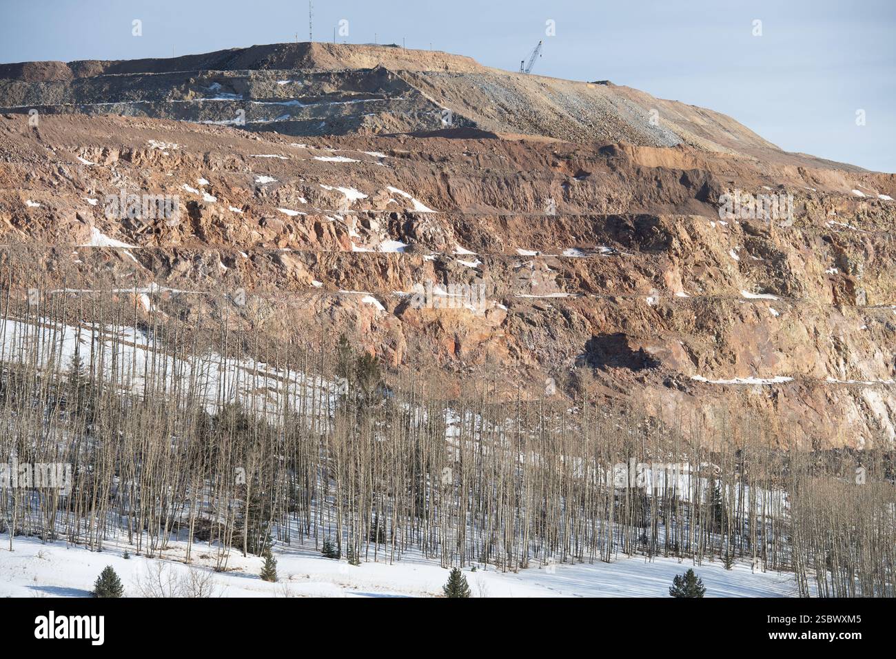 Open pit gold mine in Cripple Creek, Colorado. Owned by Newmont Mining ...
