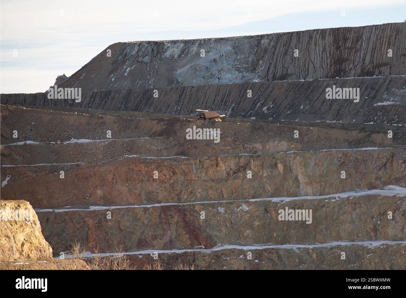 Open pit gold mine in Cripple Creek, Colorado. Owned by Newmont Mining ...