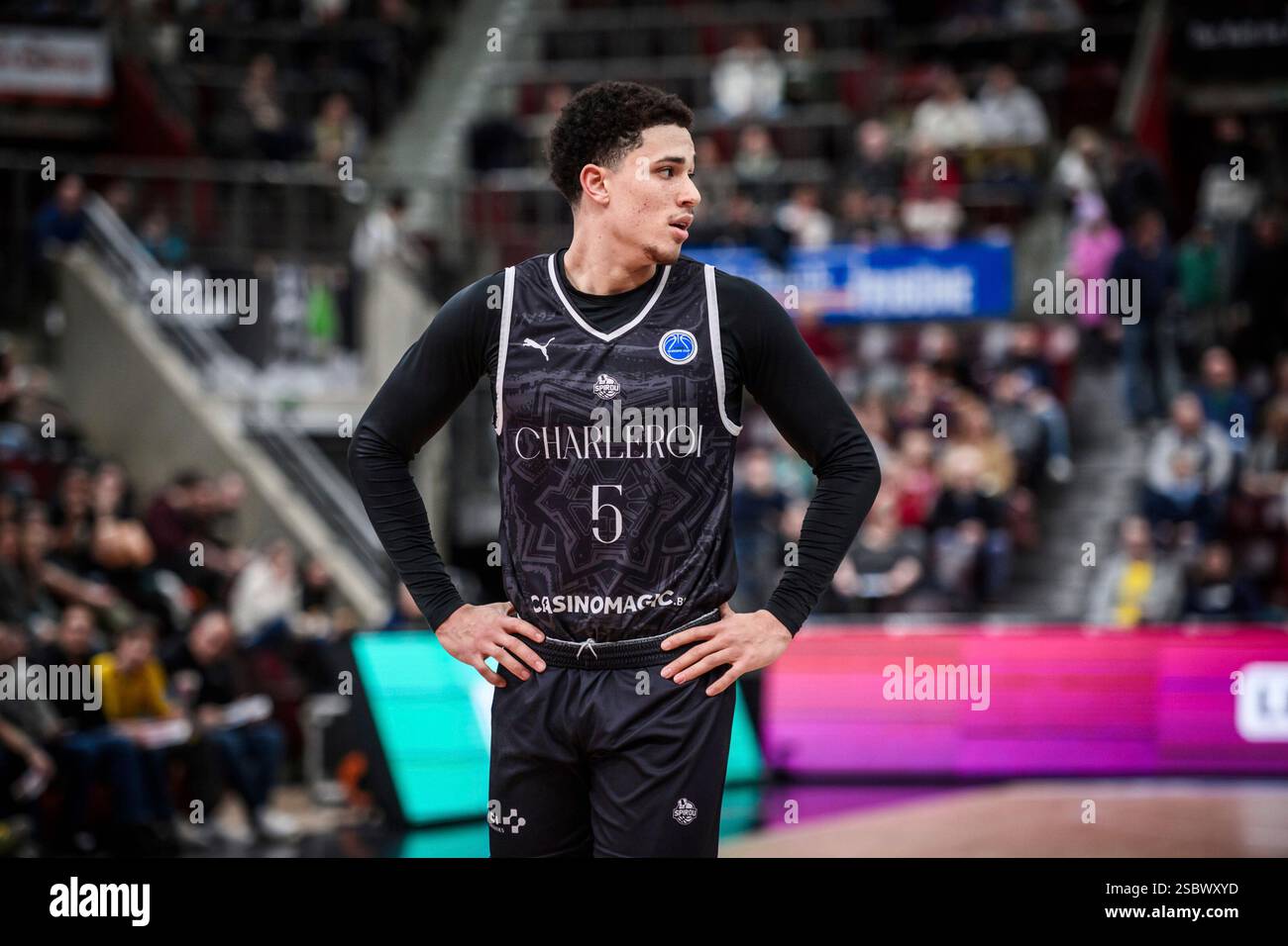 Ludwigsburg, Deutschland. 04th Feb, 2025. Adedayo Polet (Spirou Basket ...