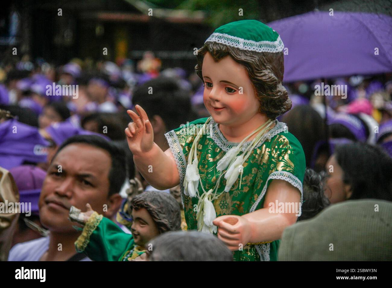 Rizal, Philippines. 19th Jan, 2025. Sto. Niño festival is celebrated in ...