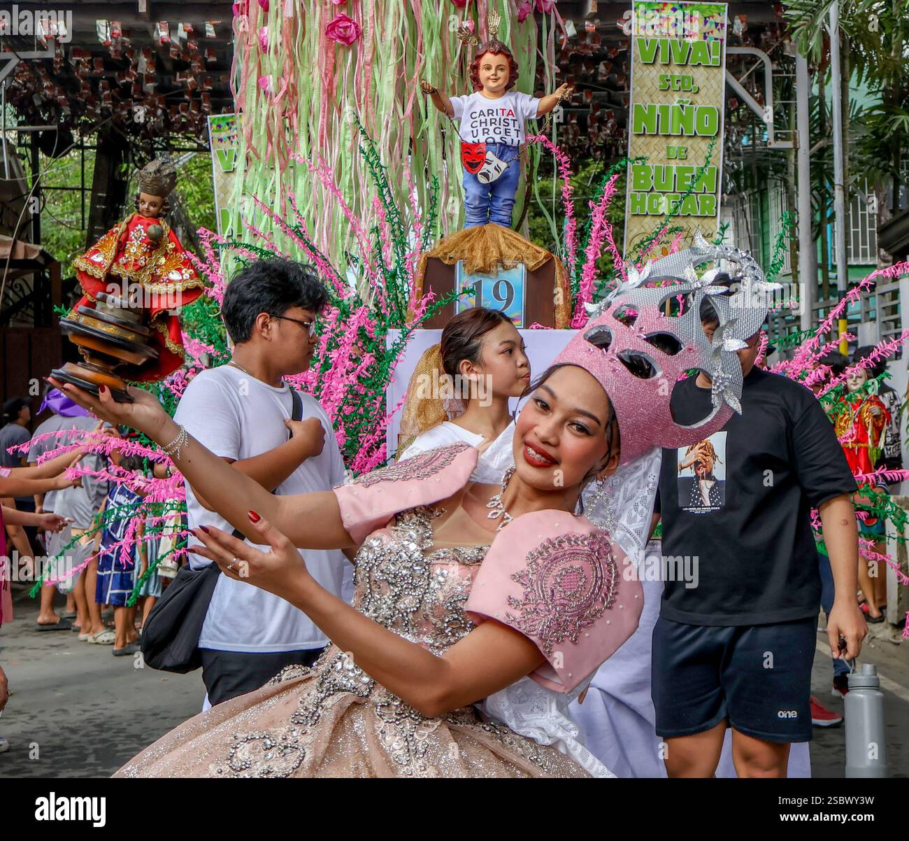 Rizal, Philippines. 19th Jan, 2025. Sto. Niño festival is celebrated in ...