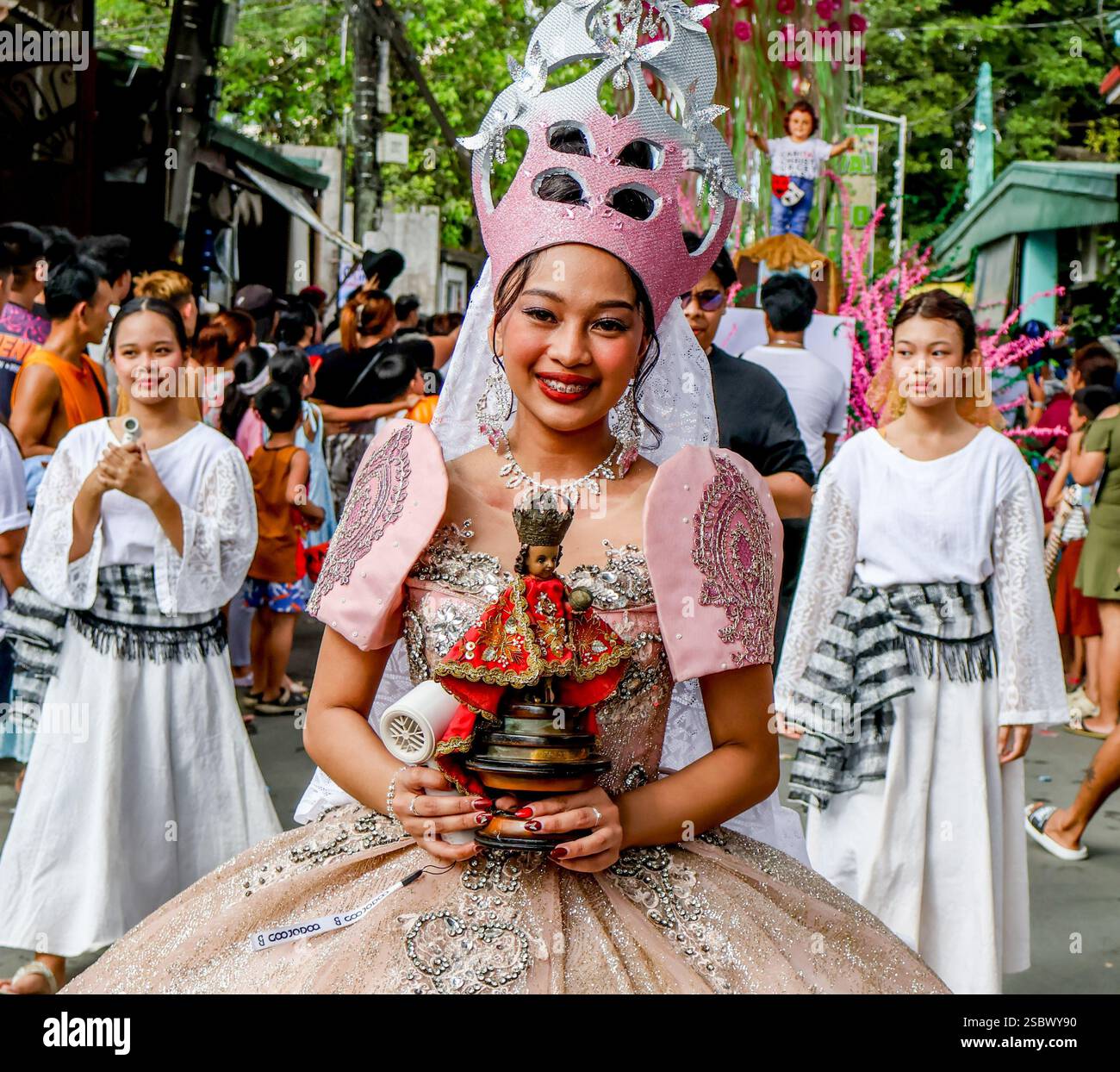 Rizal, Philippines. 19th Jan, 2025. Sto. Niño festival is celebrated in ...