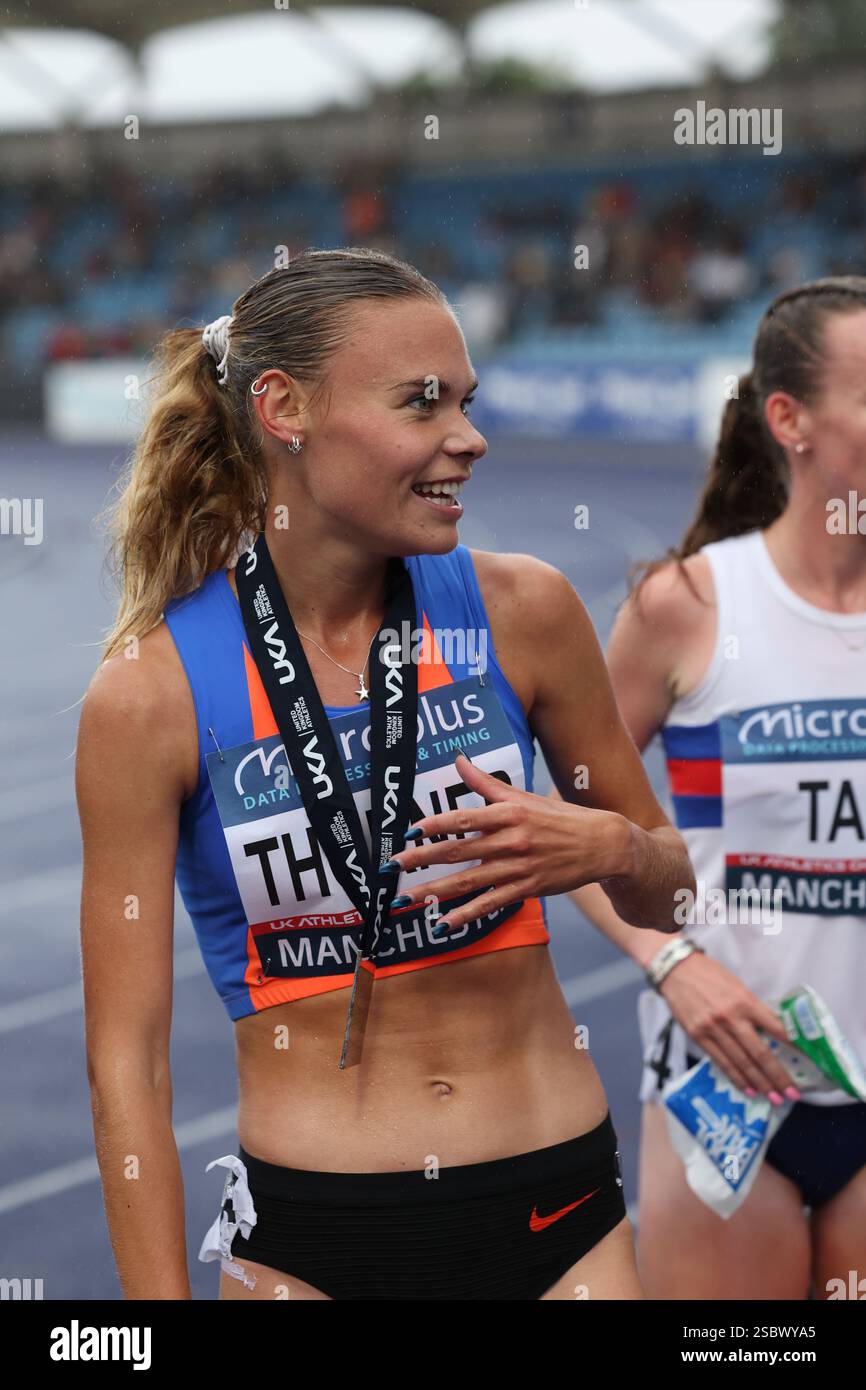 Elise THORNER of Yeovil Olympiads AC after the 3000m Steeplechase Final ...