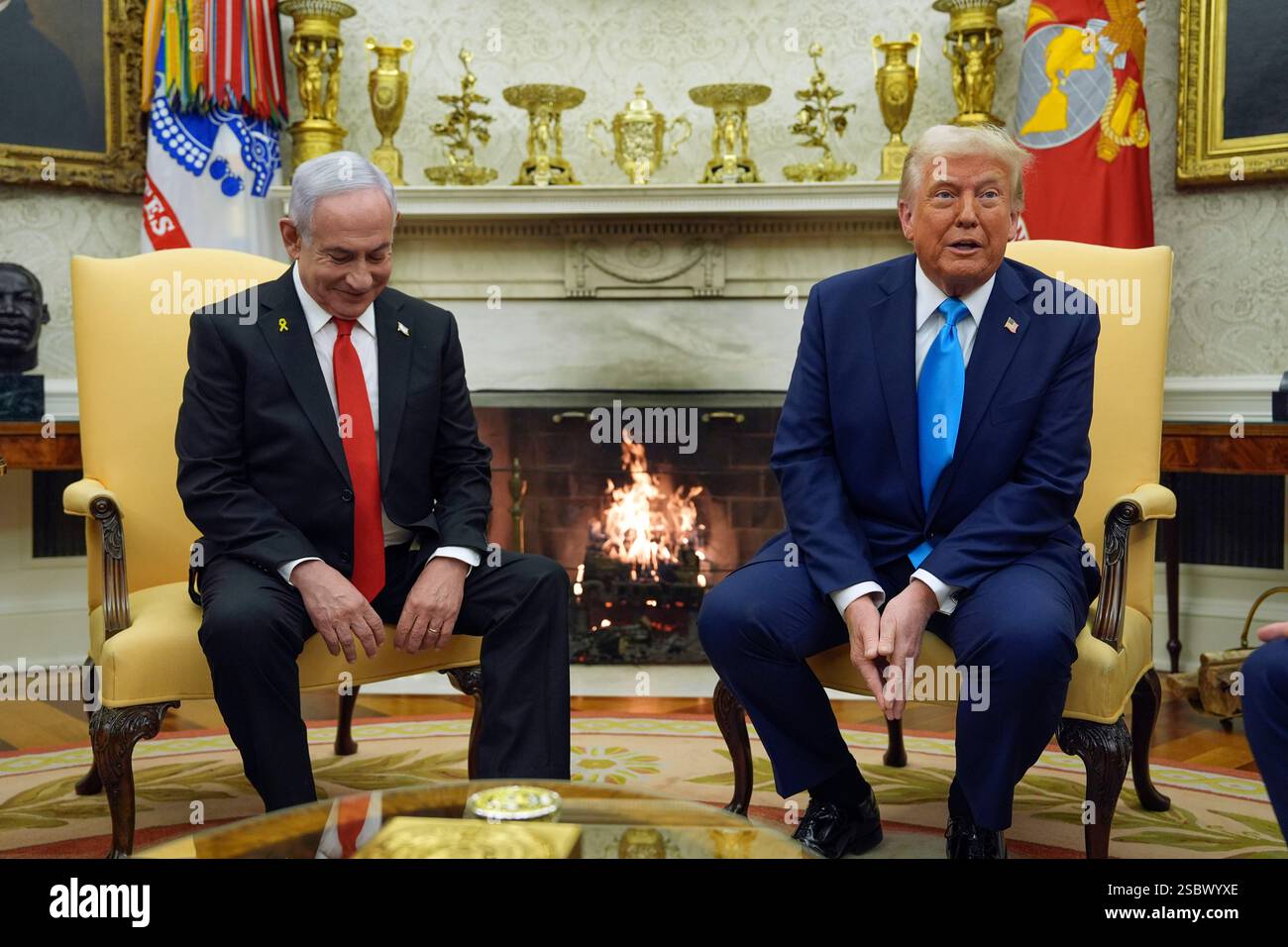 President Donald Trump meets with Israel's Prime Minister Benjamin ...