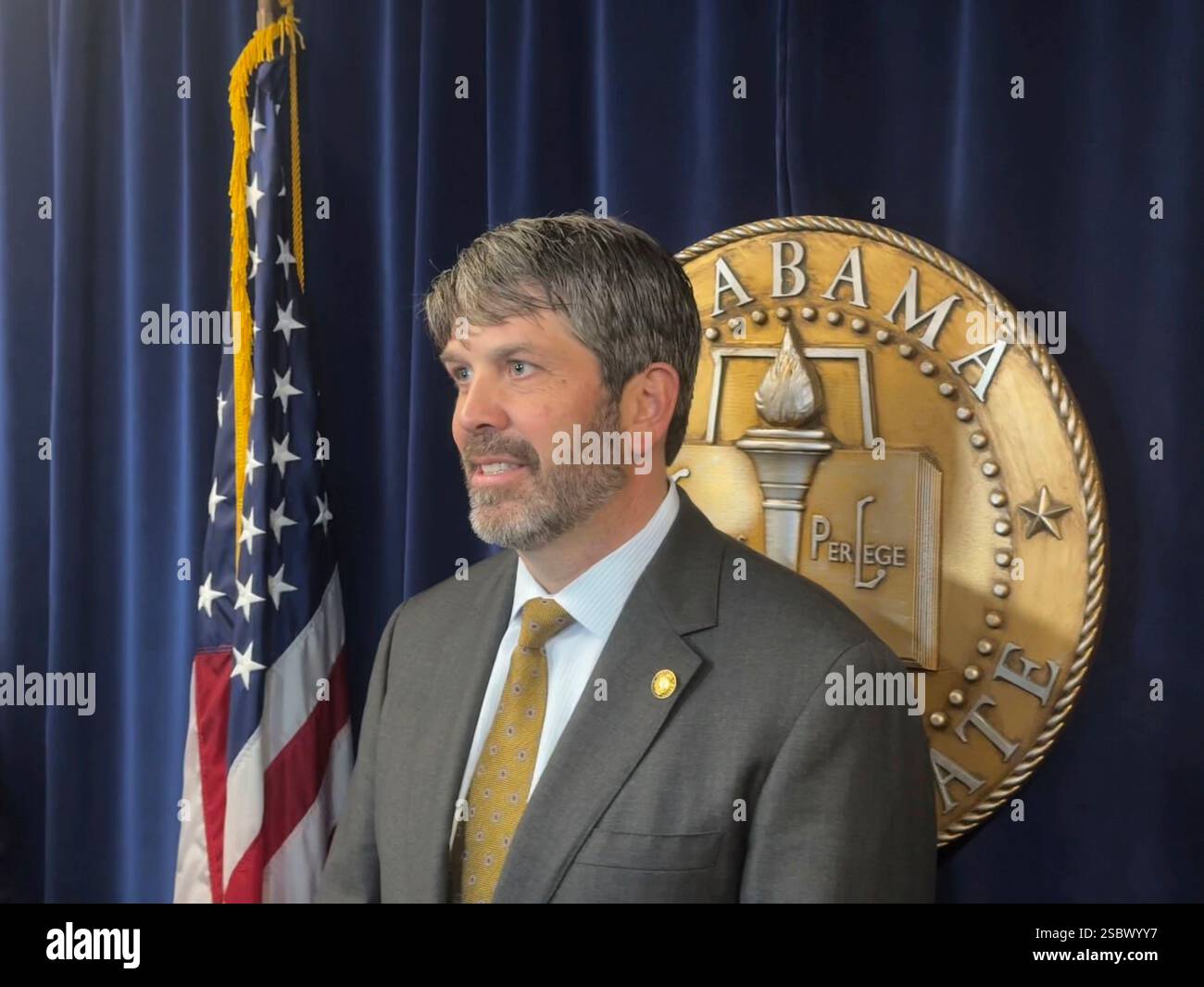 Alabama State Sen. Garland Gudger, who was elected Senate president pro ...