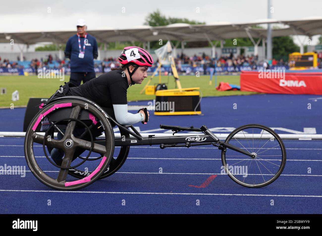Ellis KOTTAS of Weir Archer Academy in the 400m Wheelchair race at the ...