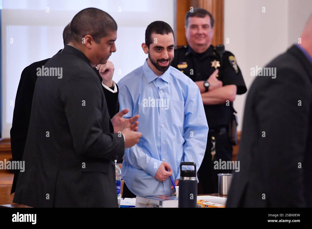 Hadi Matar, right, charged with severely injuring author Salman Rushdie ...