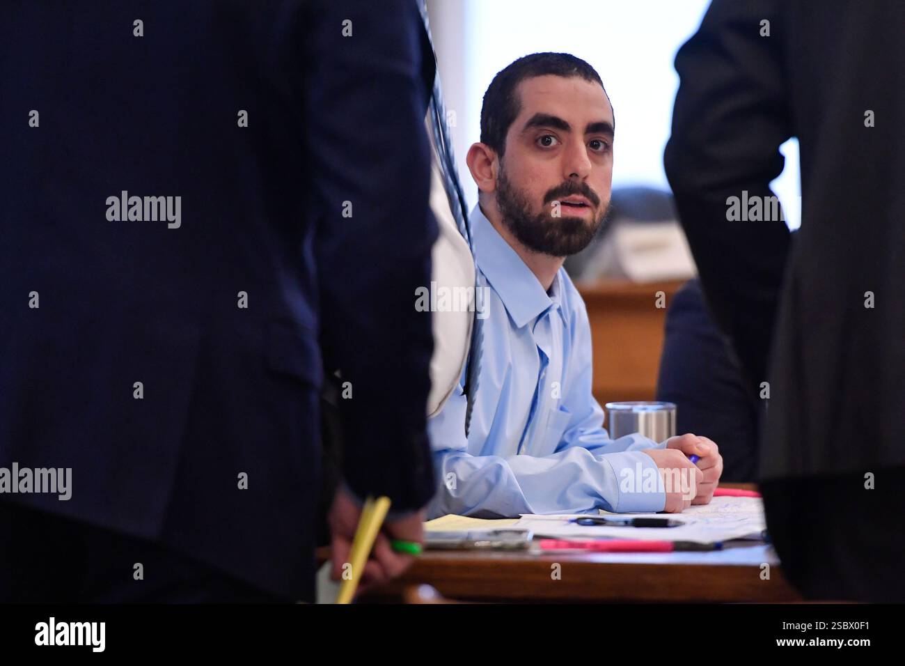 Hadi Matar, right, charged with severely injuring author Salman Rushdie ...