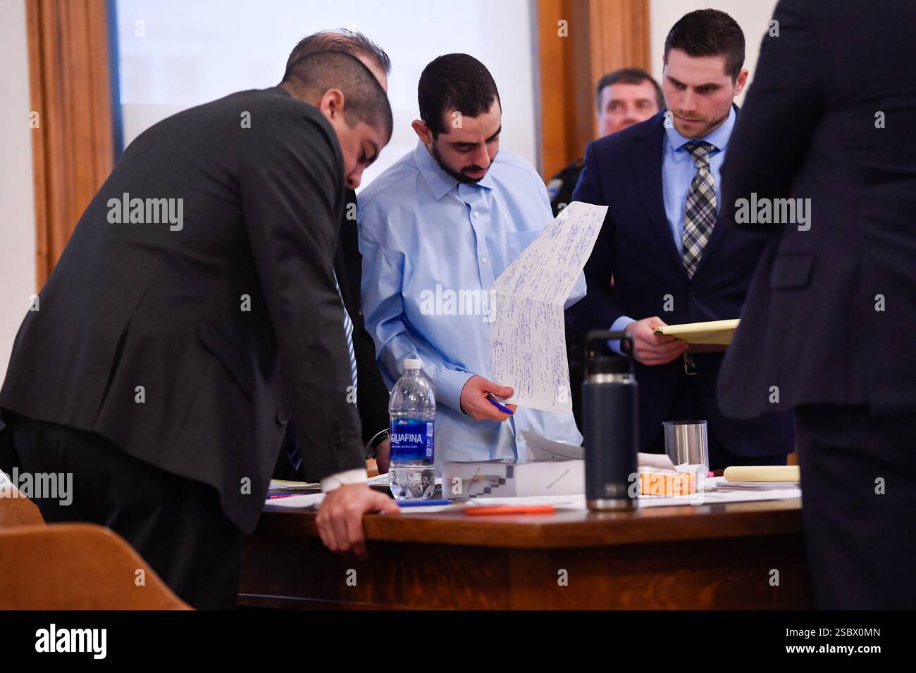 Hadi Matar, right, charged with severely injuring author Salman Rushdie ...