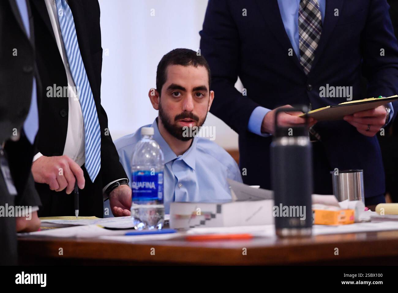 Hadi Matar, right, charged with severely injuring author Salman Rushdie ...
