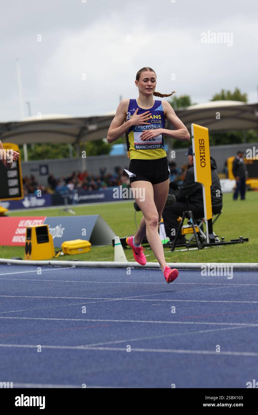 Phoebe GILL of St Albans AC after winning the 800m Final at the UK ...
