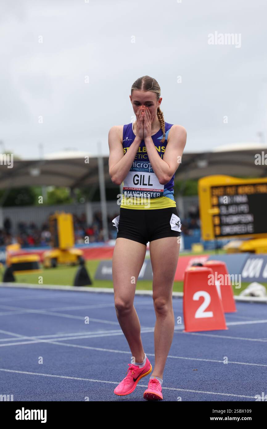 Phoebe GILL of St Albans AC after winning the 800m Final at the UK ...