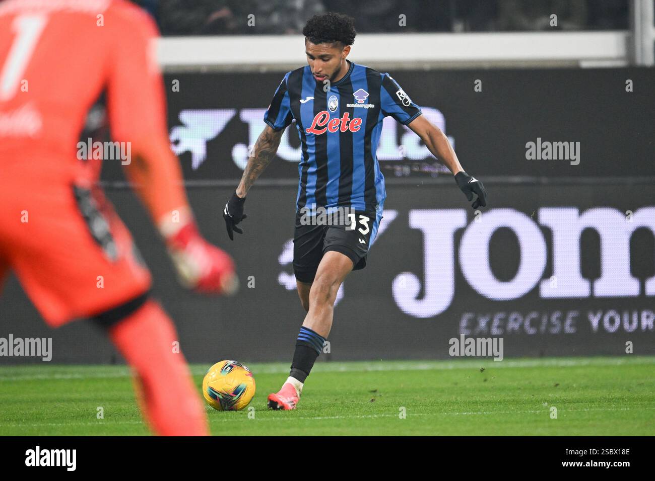 Éderson of Atalanta BC in action during the Coppa Italia round of ...