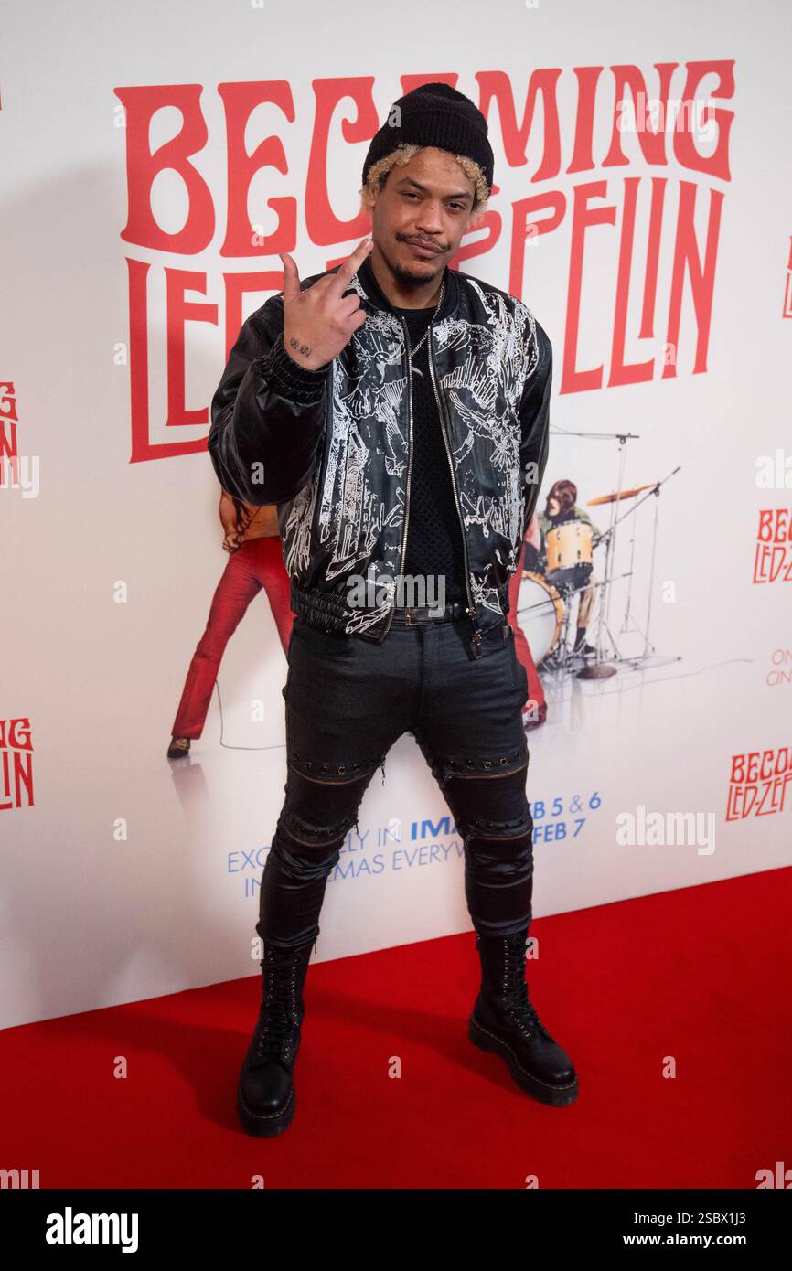 Kid Bookie attending a VIP screening of Becoming Led Zeppelin at the ...