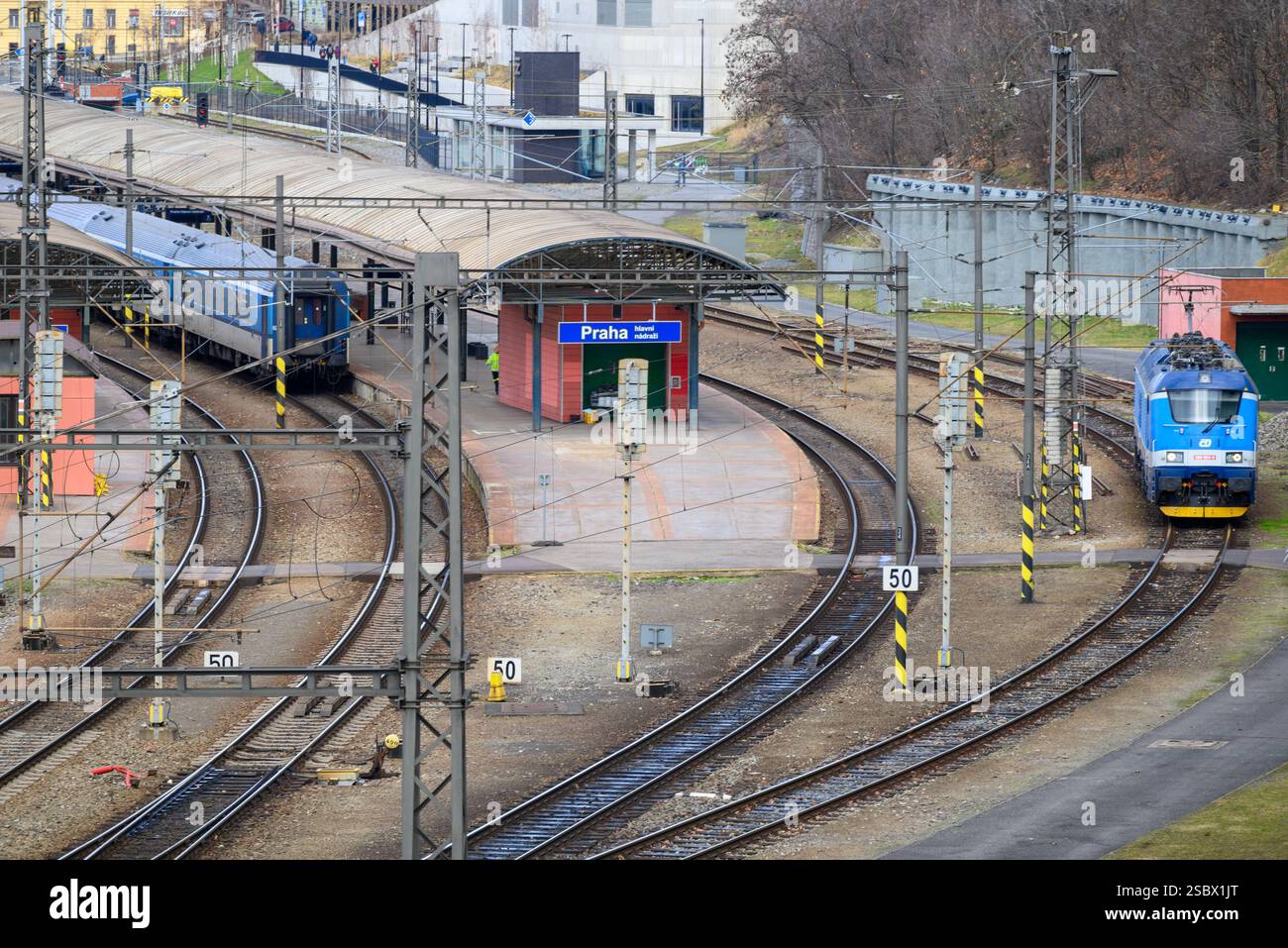 Prague Main Railway Station (Praha hlavni nadrazi), the busiest railway ...