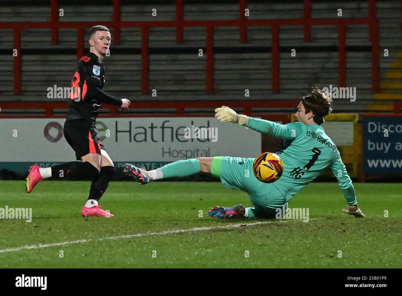 Jay Stansfield (28 Birmingham City) scores first goal during the EFL ...