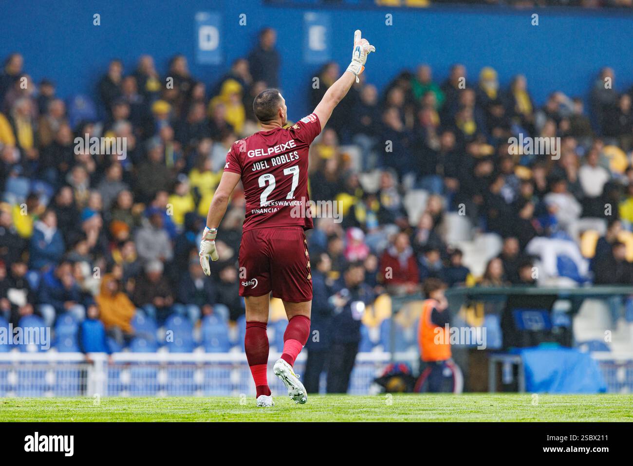Joel Robles seen during Liga Portugal game between teams of GD Estoril ...