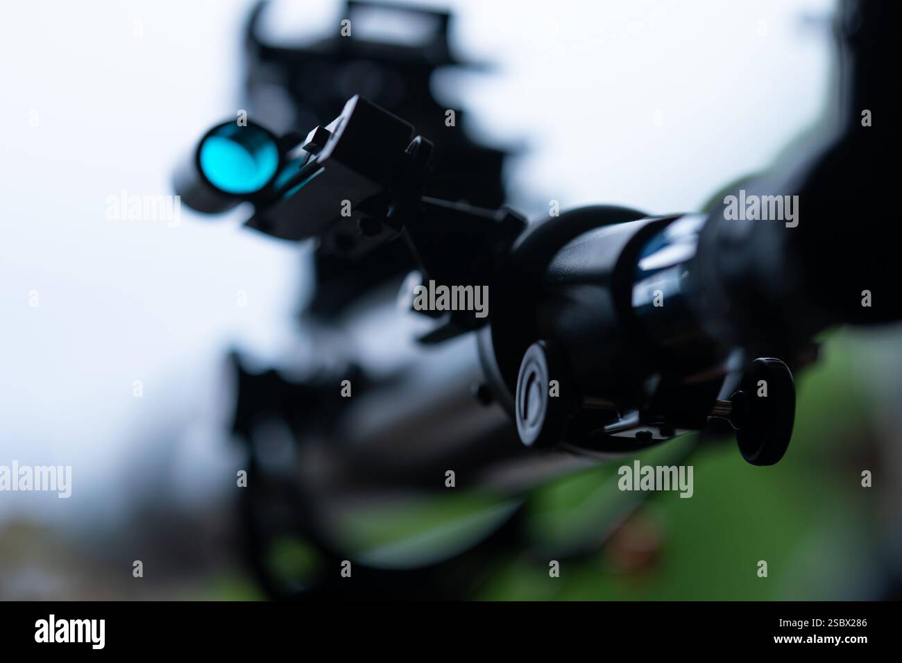 Details of a small telescope Stock Photo - Alamy