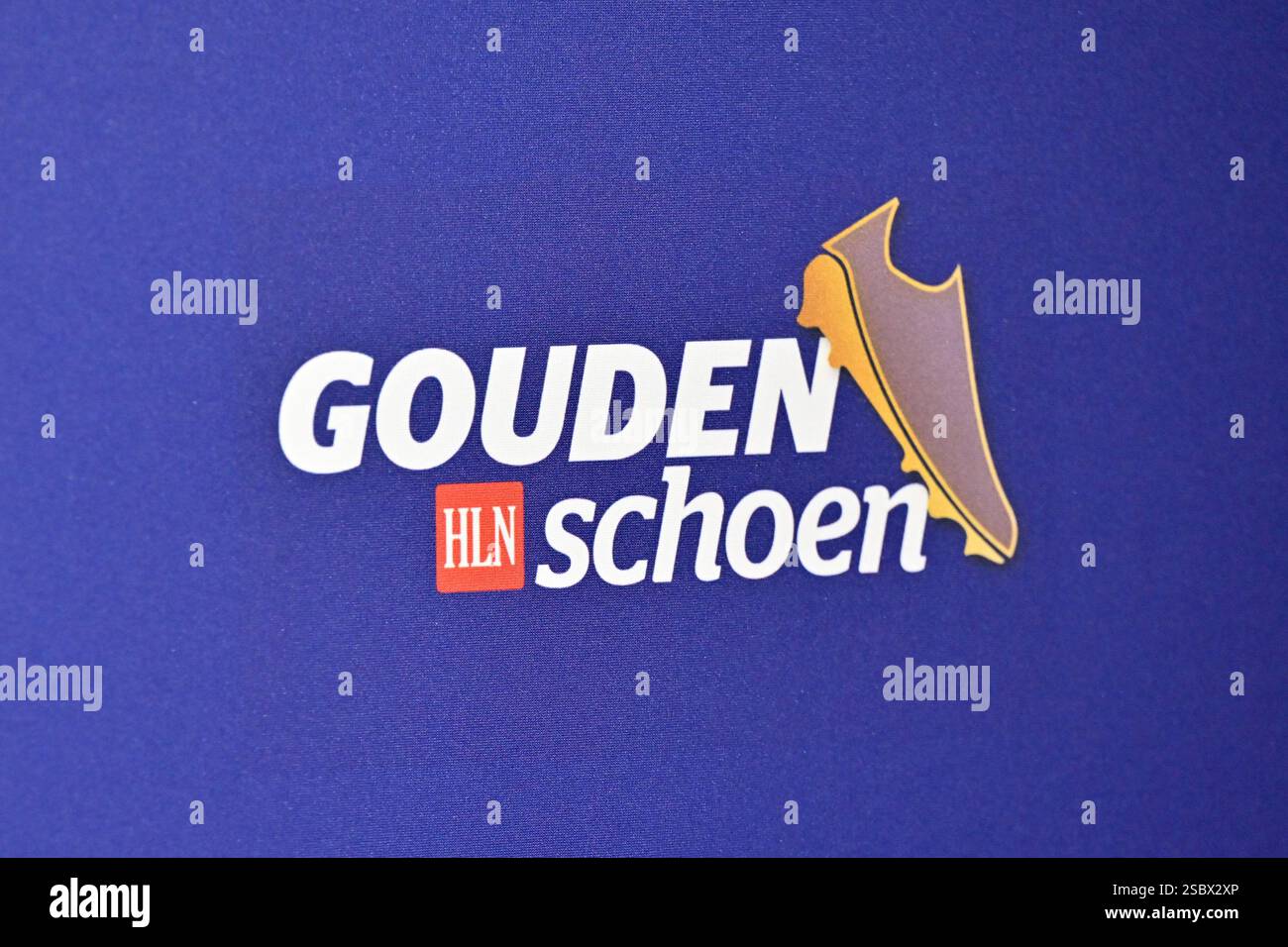 Middelkerke, Belgium. 04th Feb, 2025. logo of the HLN Gouden Schoen ...