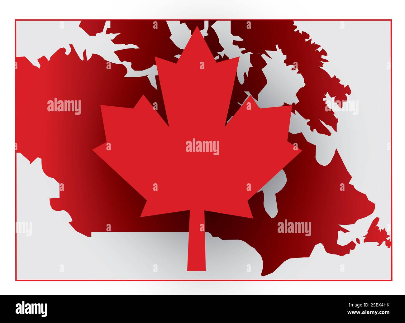 Canada political map hi-res stock photography and images - Alamy