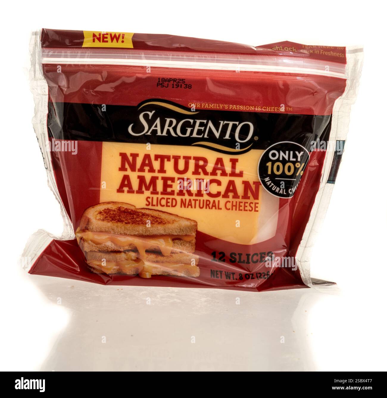 Winneconne, WI - 26 January 2025: A package of Sargento natural ...