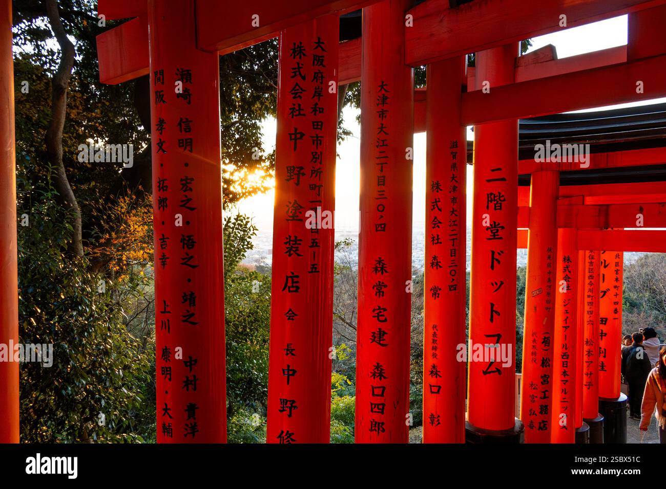 shinto shrine arches in Fushimi Inari in Japan Stock Photo - Alamy