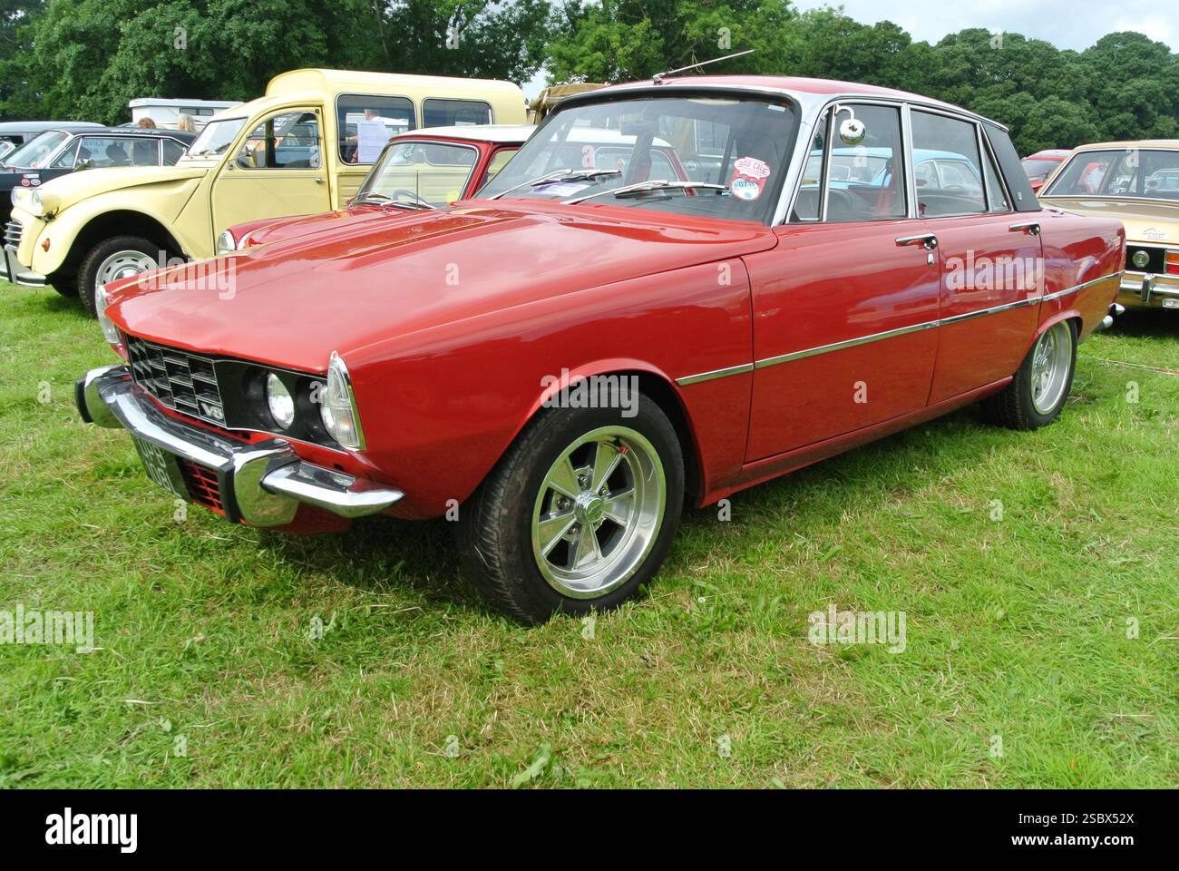 A 1976 Rover P6 V8 parked on display at the 49th Historic Vehicle ...
