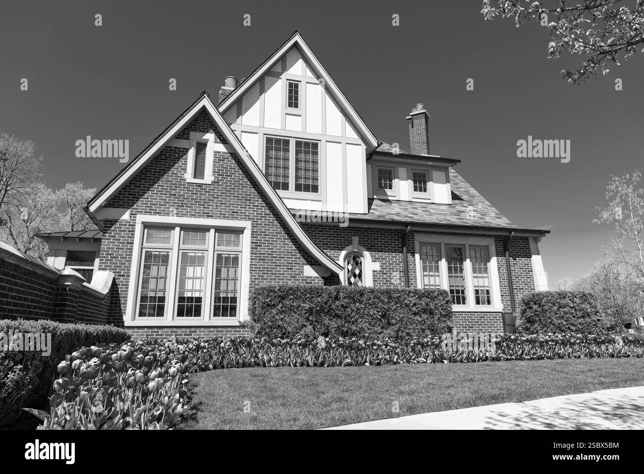 suburban cottage house in neighborhood. suburban cottage house property ...