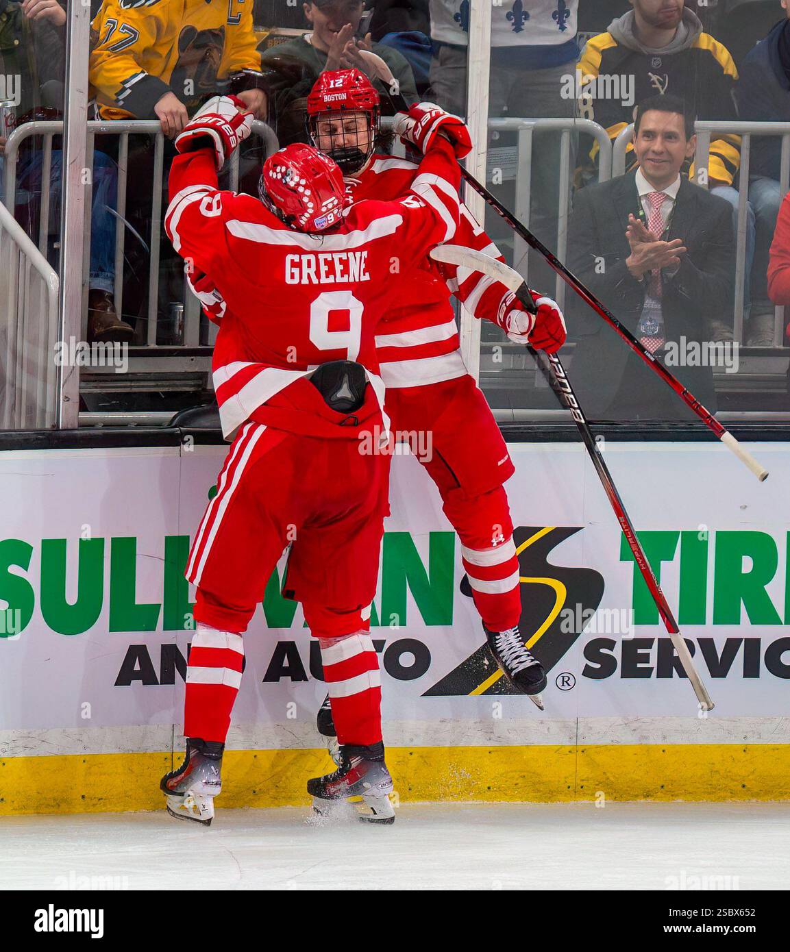 February 3, 2025, Boston, Massachusetts, USA: Boston University forward ...
