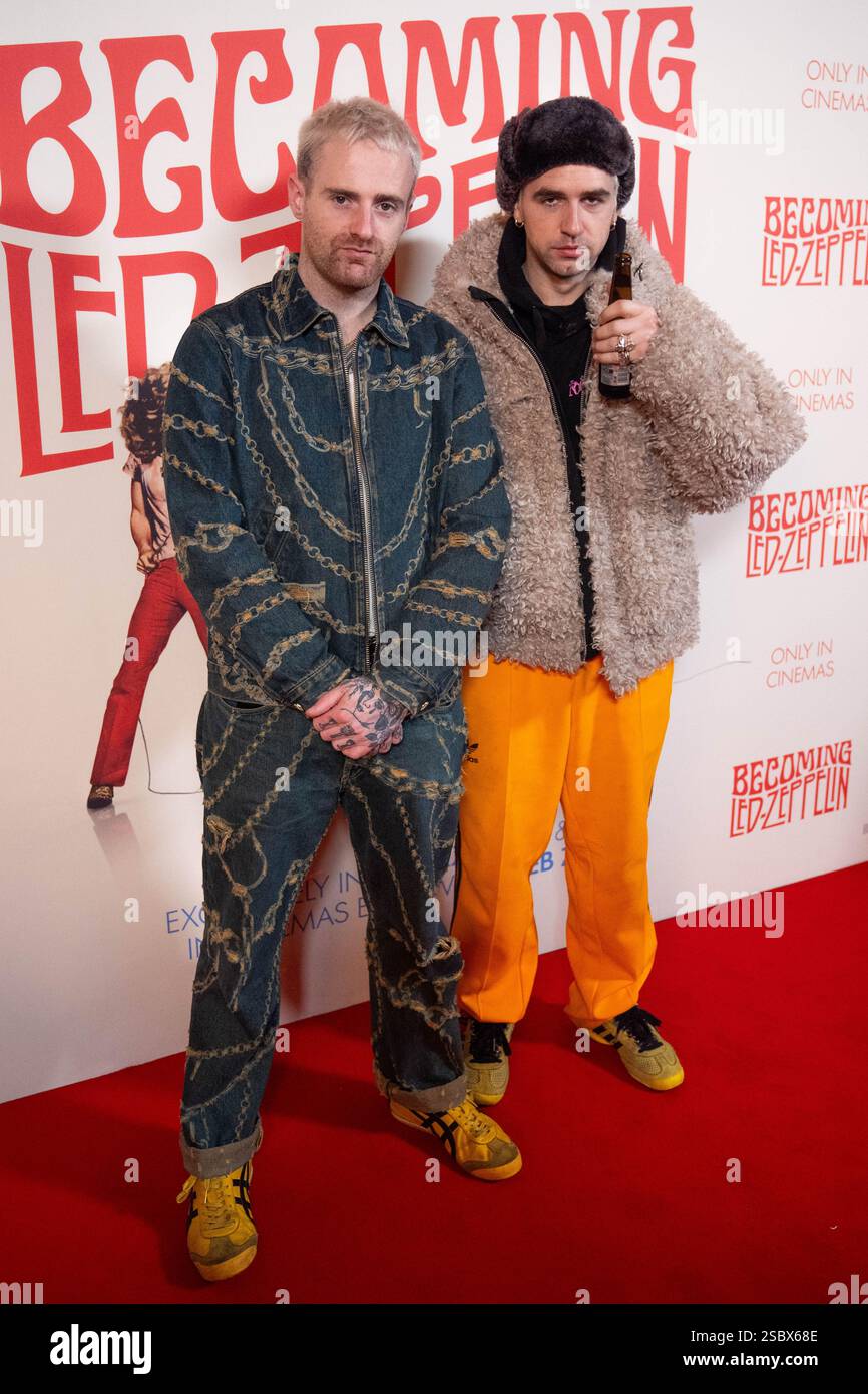 Tom Coll and Carlos O'Connell attending a VIP screening of Becoming Led ...