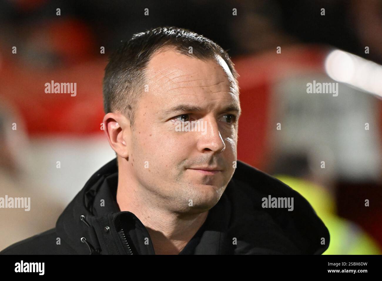 Manager Chris Davies (Manager Birmingham City) looks on during the EFL ...