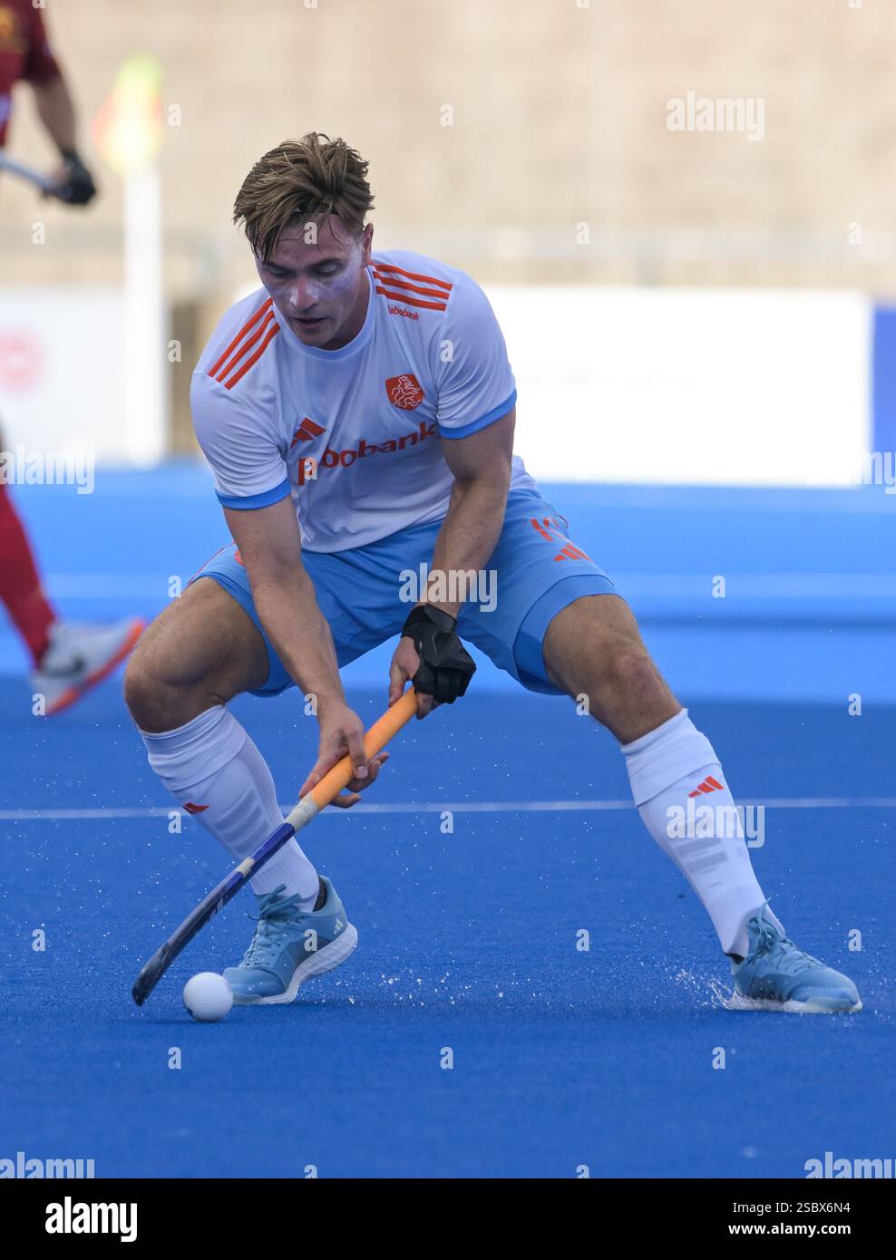 Jorrit Croon of the Netherlands Men Hockey team seen in action during ...