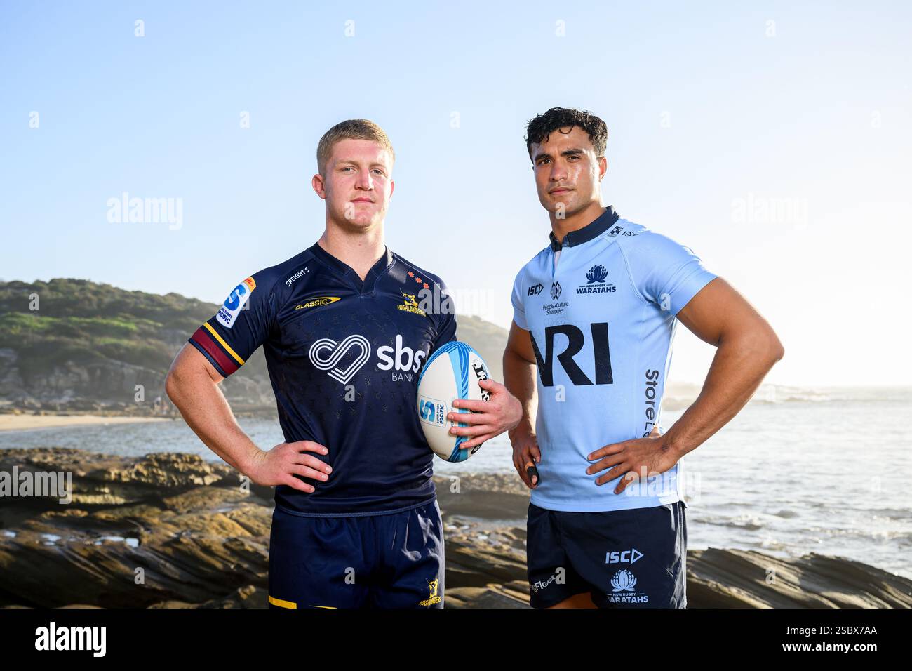 Super rugby players Sean Withy of the Highlanders (left), and Joseph ...