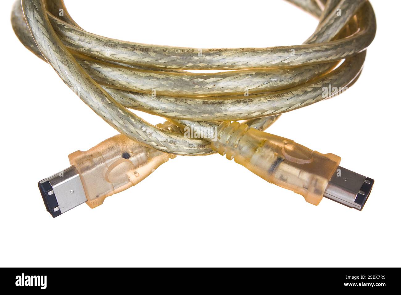 Wires for electronic compounds isolated on white background Stock Photo ...