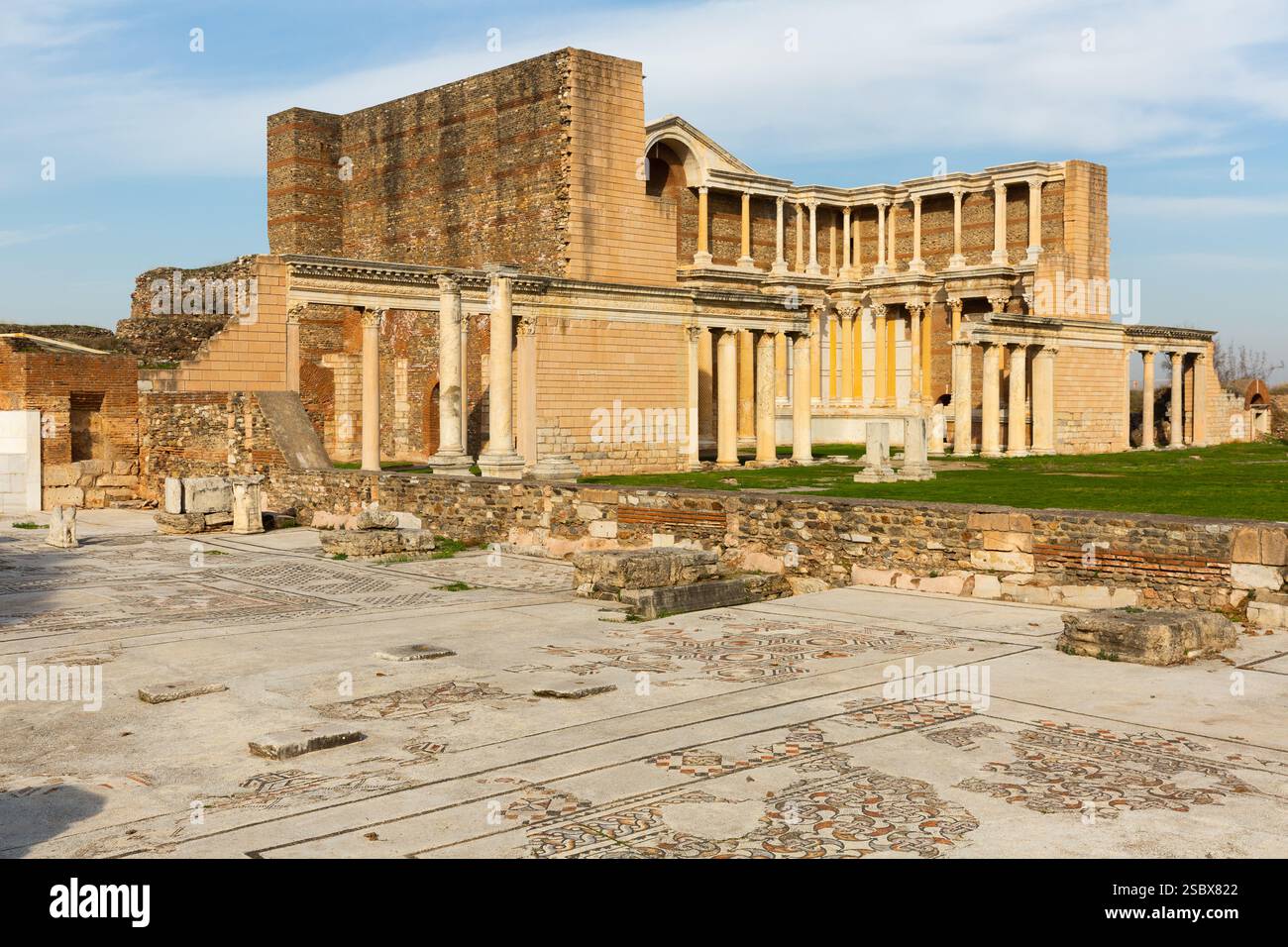 Sardis ancient city. Historic ancient city building. Historical ...