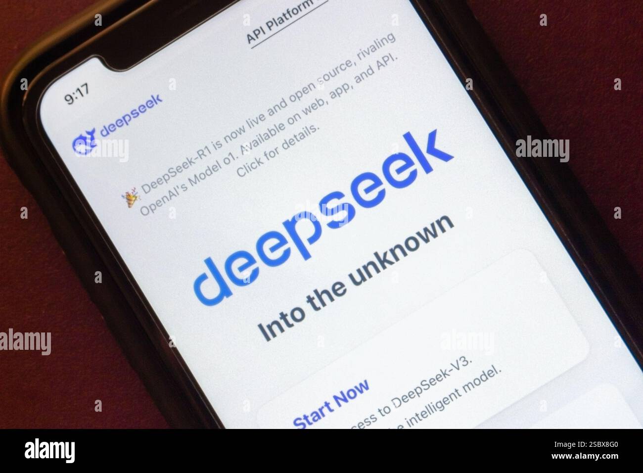 DeepSeek website is displayed on an iPhone. DeepSeek is a China-based ... DeepSeek website is displayed on an iPhone. DeepSeek is a China-based ...