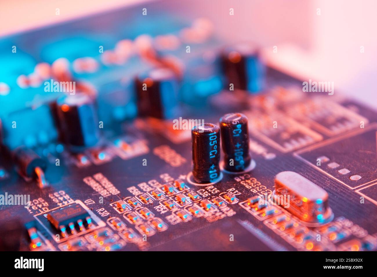 electrical circuit in a color light Stock Photo - Alamy