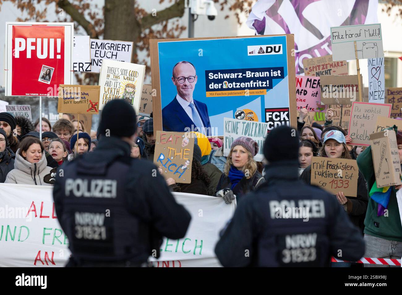 Demonstration, Protest gegen den aktuellen Kurs der CDU und deren ...