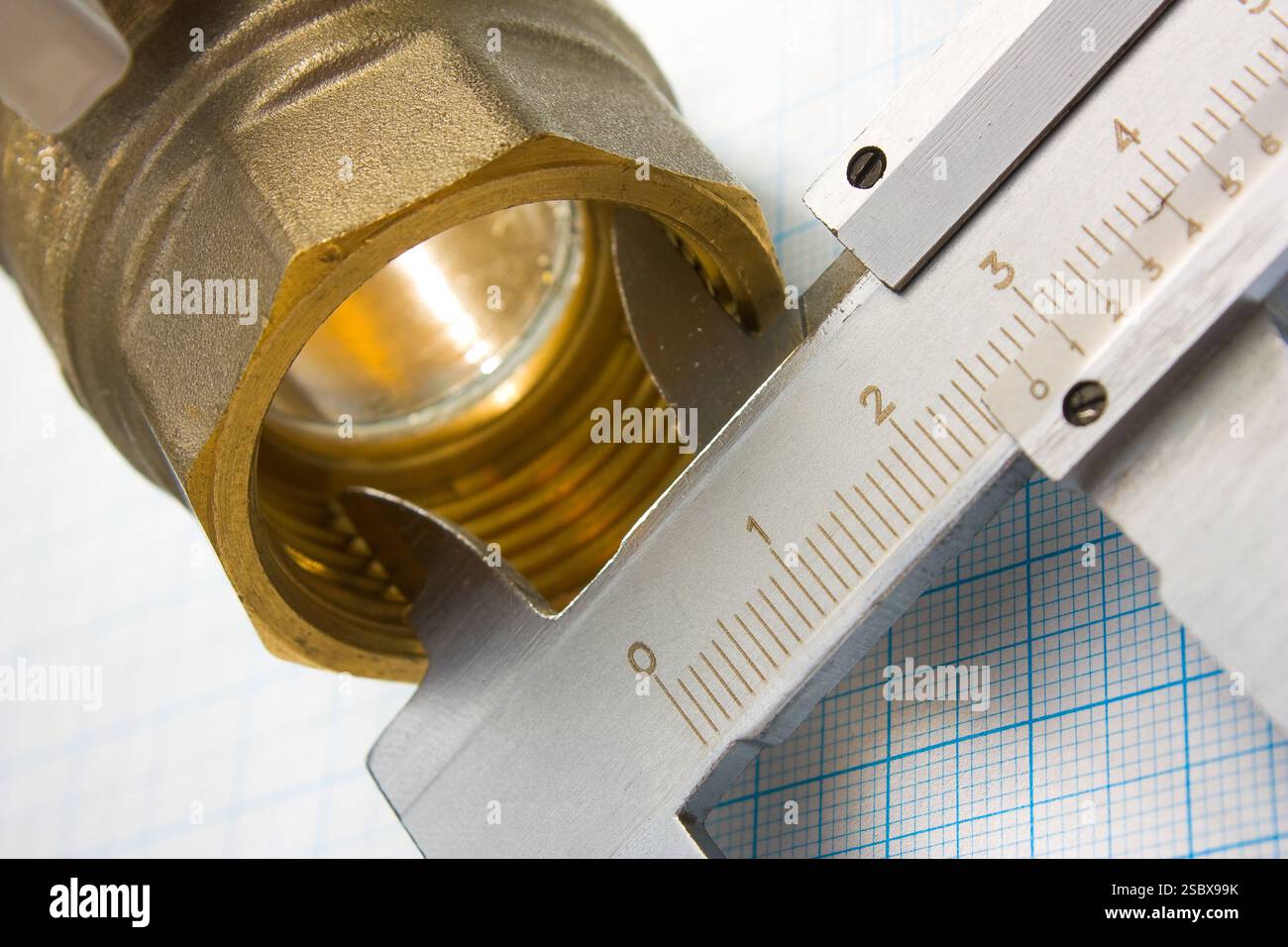 details of the pipeline on the graph paper Stock Photo - Alamy