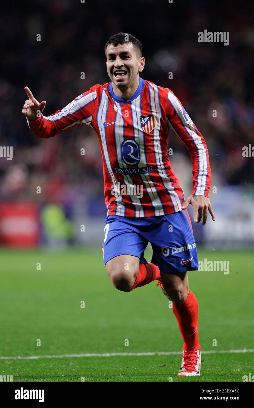 MADRID,SPAIN - 4 February: Angel Correa of Atletico de Madrid ...