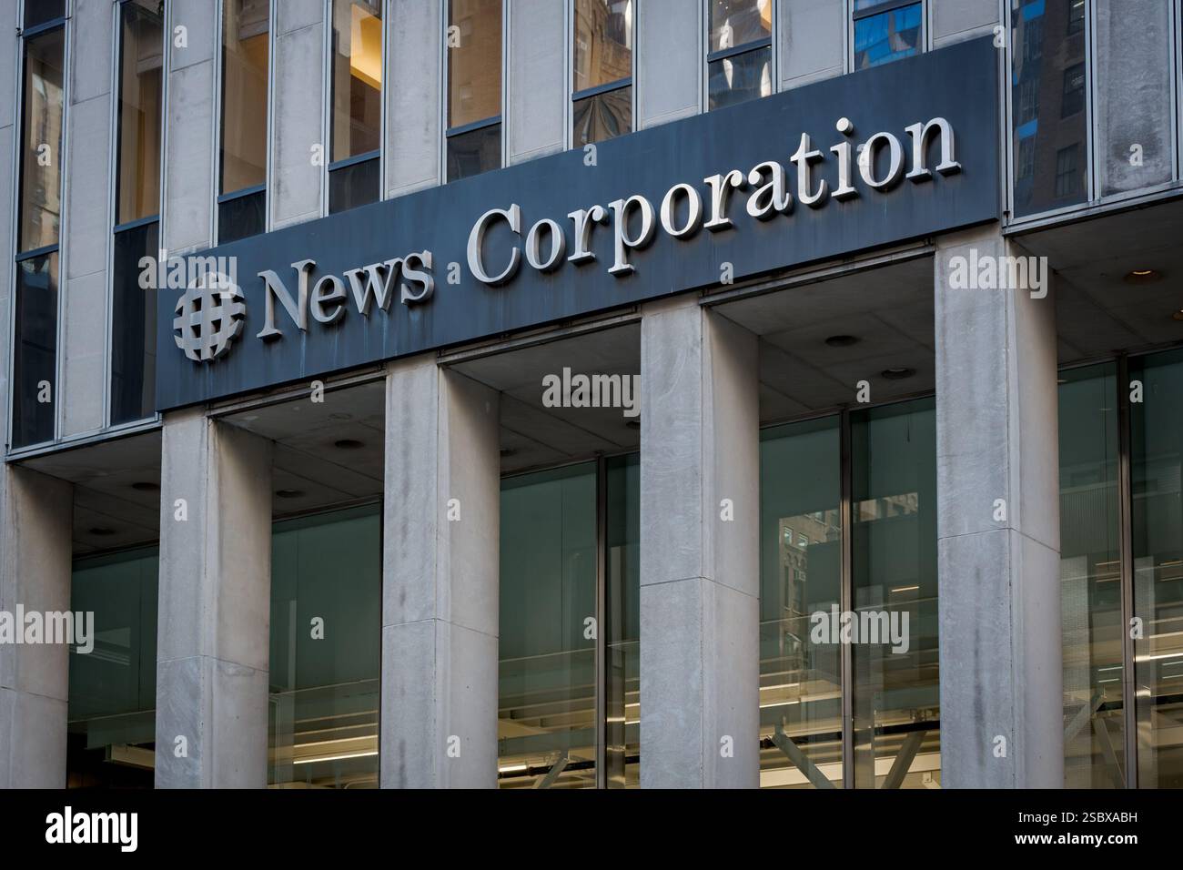 USA. 04th Feb, 2025. Marquee at the main entrance to the FOX News ...