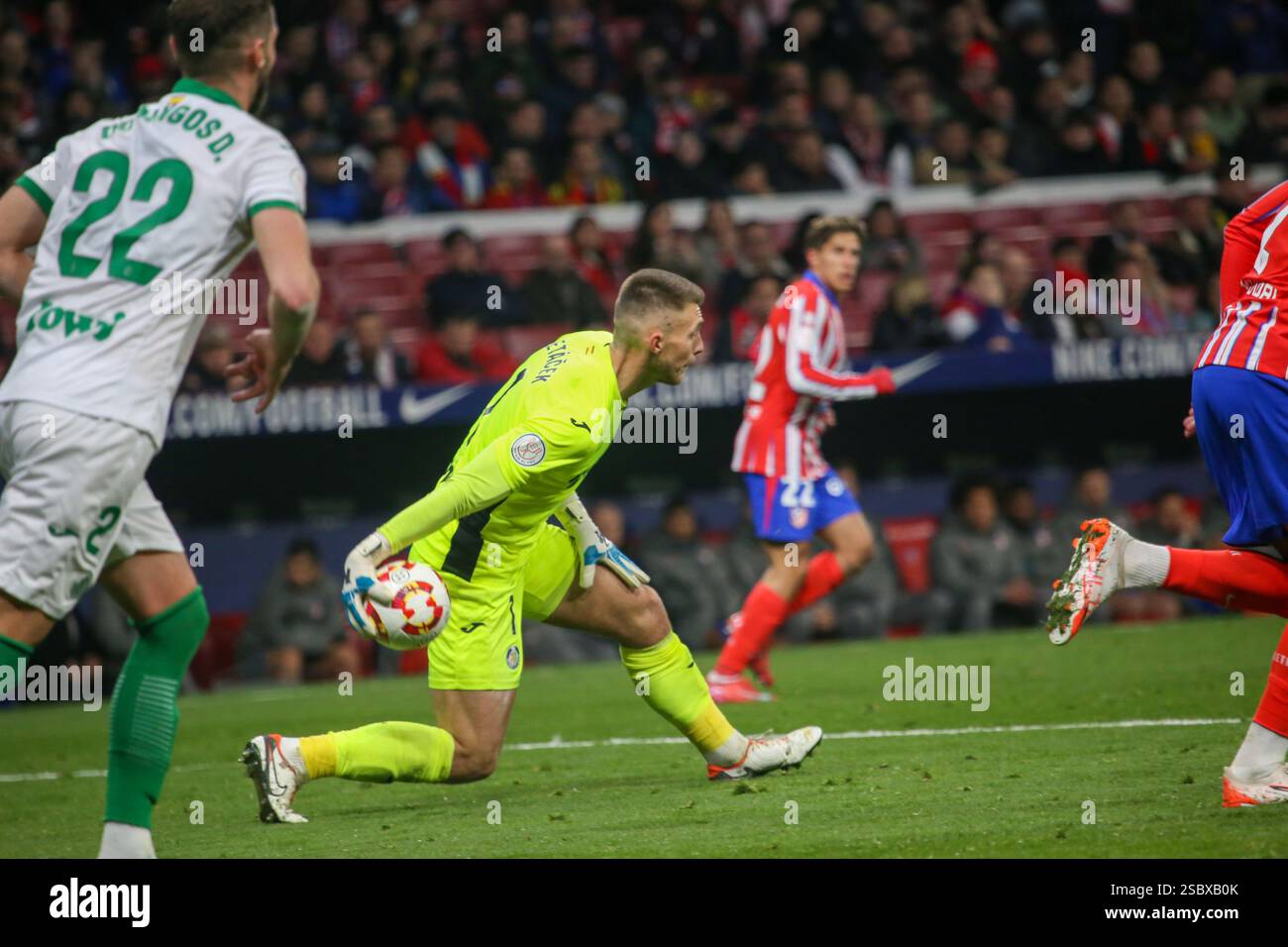 Madrid, Spain, 04th February, 2025: Getafe CF's goalkeeper Jiri Letacek ...